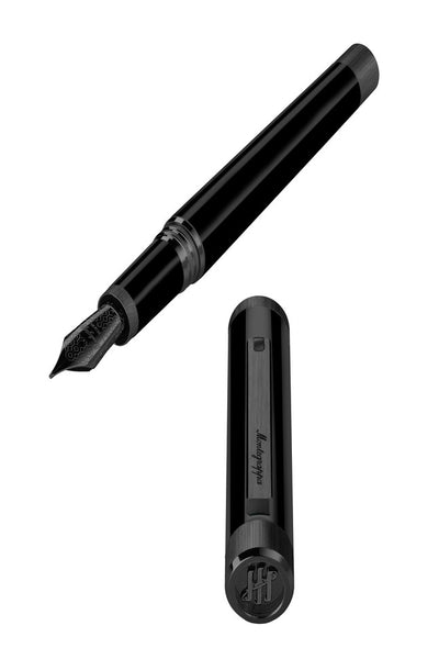 Zero Fountain Pen, Ultra Black Ruthenium, Medium, Steel Nib ...